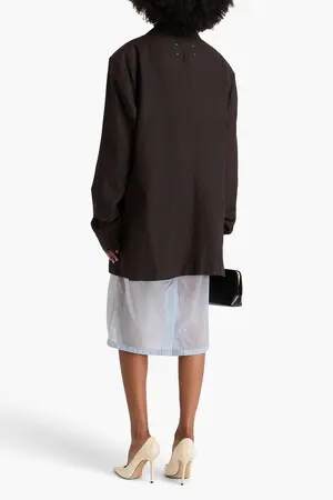 MAISON MARGIELA Oversized Wool And Linen-blend Blazer