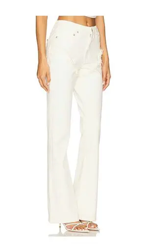 SEROYA Dahlia Frayed Bootcut Jeans