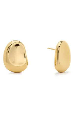Monica Vinader Aria Stud Earrings - 18k Gold Vermeil