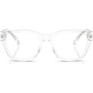 DIESEL® 53mm Square Optical Eyeglasses - Shiny Cristal/ Demo