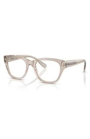 DIESEL® 53mm Square Optical Eyeglasses - Transparent Taupe/demo