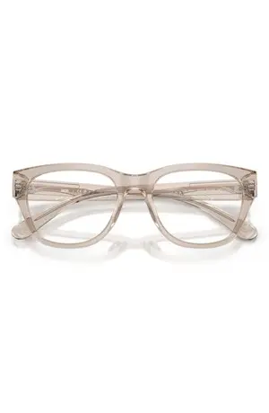 DIESEL® 53mm Square Optical Eyeglasses - Transparent Taupe/demo