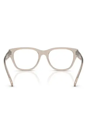 DIESEL® 53mm Square Optical Eyeglasses - Transparent Taupe/demo