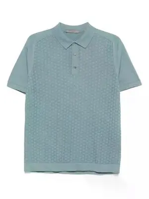 Corneliani Knit Polo Shirt - Blue