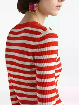 Dolce & Gabbana Striped Cardigan - Red