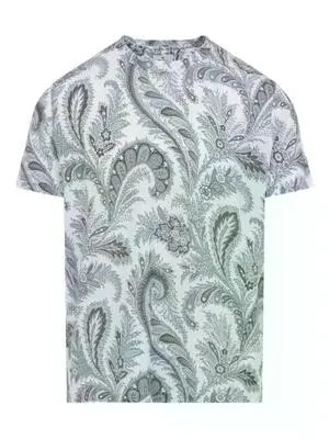 Etro Paisley-print T-shirt - Grey