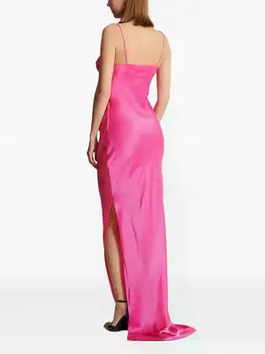 Balmain Draped Satin Gown