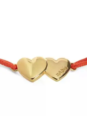 Zadig&Voltaire Link Heart Charm Bracelet - Red