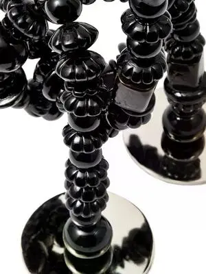 POLSPOTTEN Beads Candle Holder - Black
