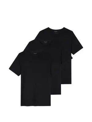 Paul Smith Modal Lounge T-shirts Pack Of Three - Black