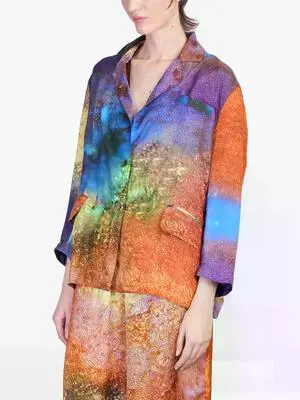 YAVI Abstract-print Blazer