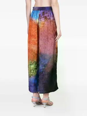YAVI Abstract-print Trousers