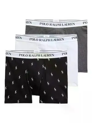 Polo Ralph Lauren Logo-embellished Boxers - Black