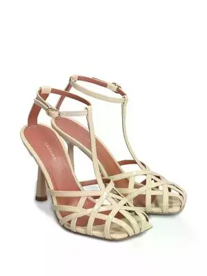CASTAGNA 100mm Lidia Sandals - Neutrals