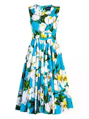Samantha Sung Abelia Midi Dress - Blue