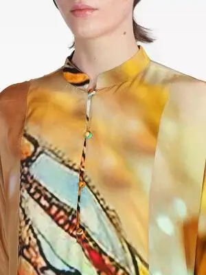 YAVI Graphic-print Midi Dress