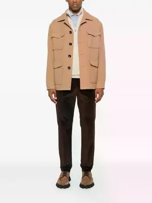 Tagliatore Wool Jacket - Brown