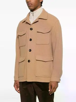 Tagliatore Wool Jacket - Brown