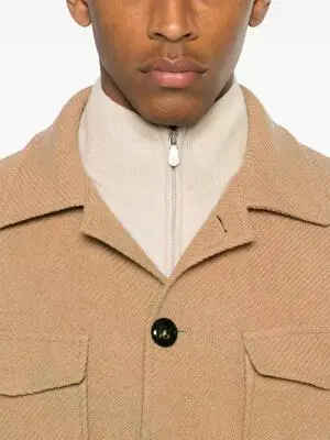 Tagliatore Wool Jacket - Brown