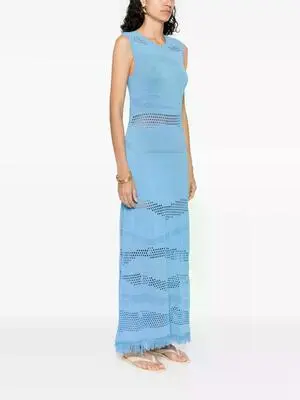 AKEP Crochet-knit Maxi Dress