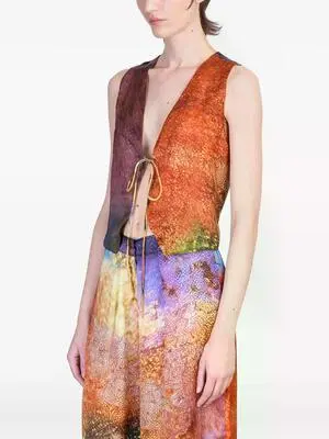 YAVI Abstract-print Vest