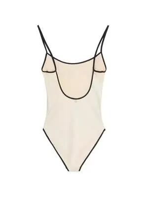 Valentino Garavani Lycra Piqué Swimsuit - Neutrals