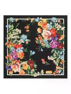 Dolce & Gabbana Silk Scarf - Black