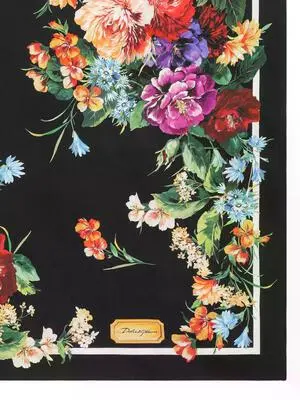 Dolce & Gabbana Silk Scarf - Black