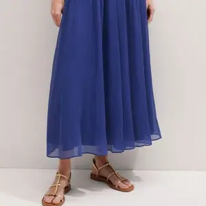 ME+EM Ruffle Shoulder Maxi Dress
