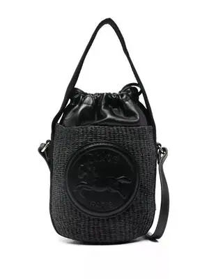 Chloé Logo-patch Bucket Bag - Black