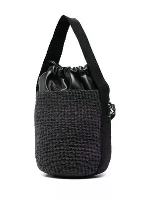 Chloé Logo-patch Bucket Bag - Black