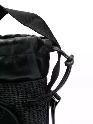 Chloé Logo-patch Bucket Bag - Black