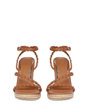 Paige Kelsey Wedge Sandals - Cognac
