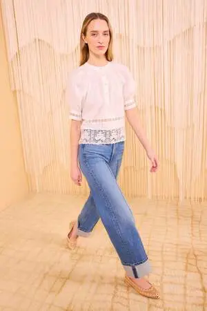 Ulla Johnson Faye Puff Sleeve Blouse - Pristine