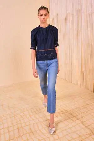 Ulla Johnson Faye Puff Sleeve Blouse - Midnight