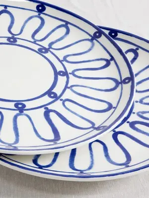 Themis Z Kyma Painted Porcelain Dessert Plate