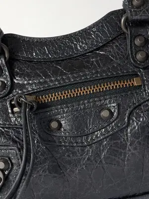 Balenciaga Le City Nano Textured-leather Tote - Black