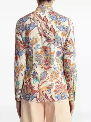 Etro Floral-print Poplin Shirt