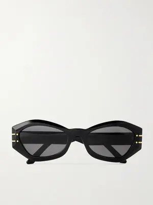 Dior Diorsignature B1u Cat-eye Sunglasses - Black
