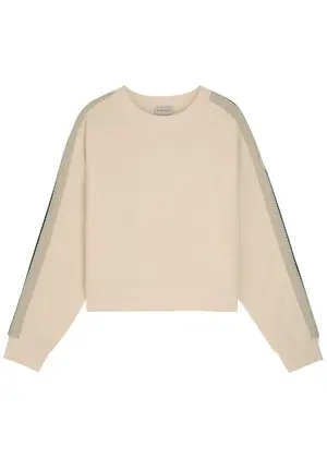 Moncler Panelled Cotton Sweatshirt - Ivory