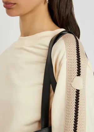 Moncler Panelled Cotton Sweatshirt - Ivory