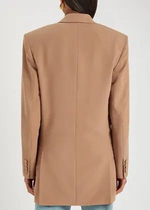 Saint Laurent Oversized Silk-chiffon Blazer