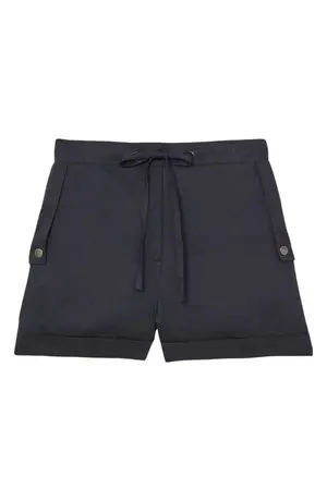 REISS Cara Linen Drawstring Shorts