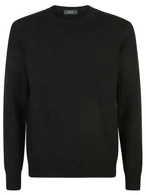 ZANONE Crewneck Virgin Wool Sweater - Black
