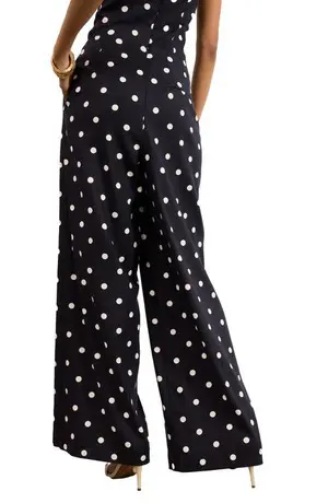 NEXT Textured Spot Wide Leg Trousers
