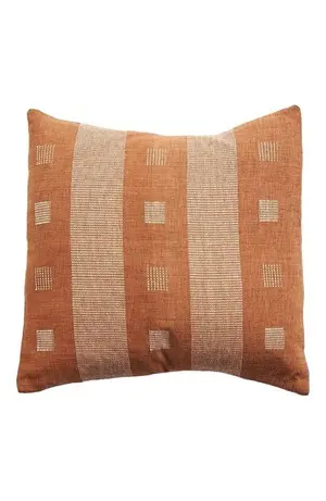 STUDIO VARIOUSLY Chokor Nira Organic Cotton Handloom Pillow - Brown
