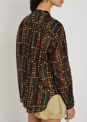 Isabel Marant Mexica Printed Cotton Blouse