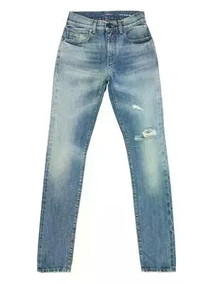 Saint Laurent Distressed Jeans For Men