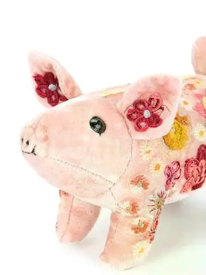ANKE DRECHSEL Embroidered Pig