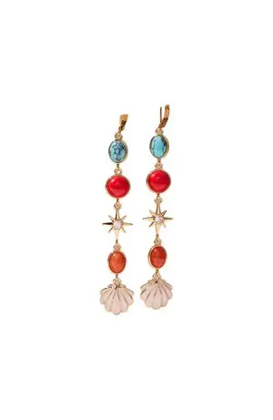 ALEX AND ANI Moonlight Beach Linear Earrings
